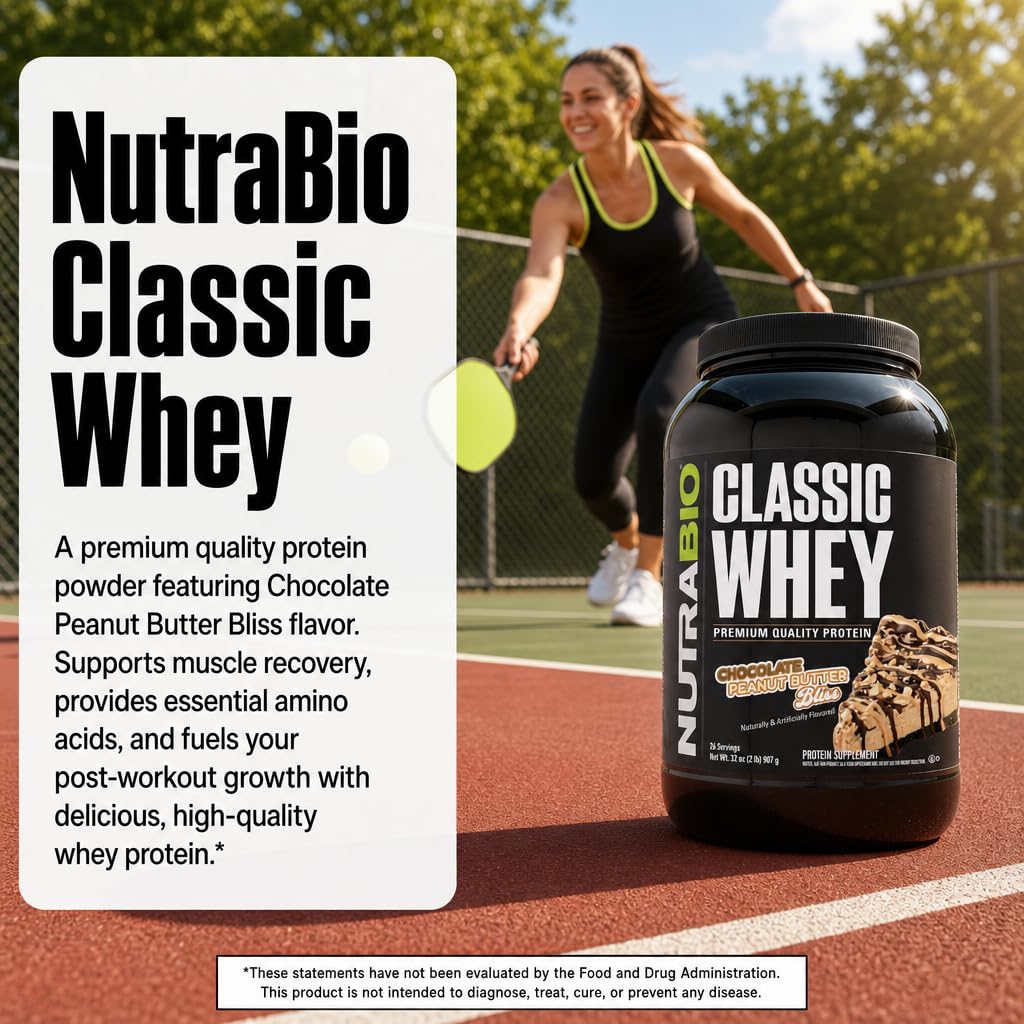 NutraBio whey protein for fitness