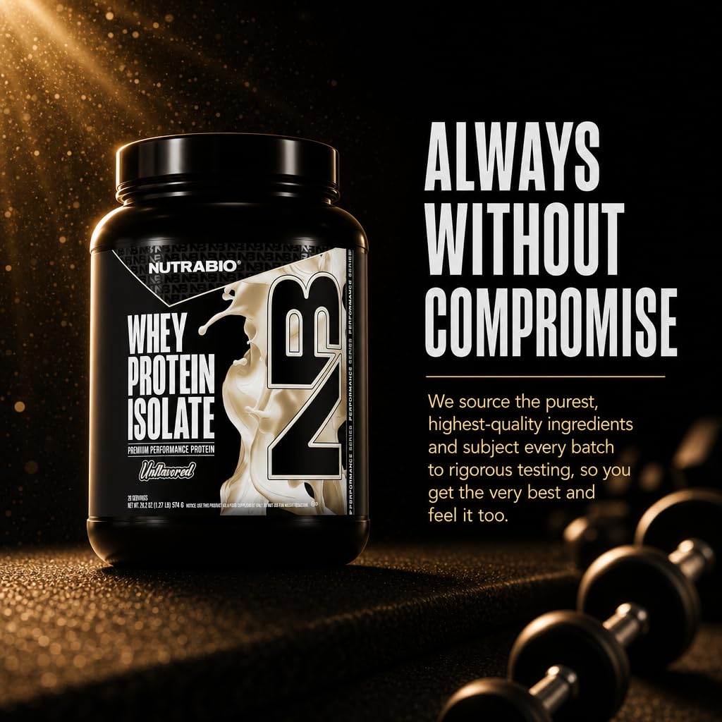 NutraBio whey protein for muscle gain