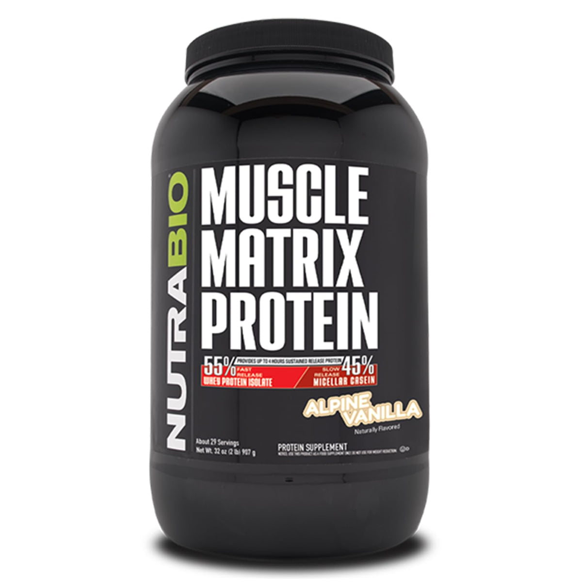 NutraBio whey protein for muscle gain