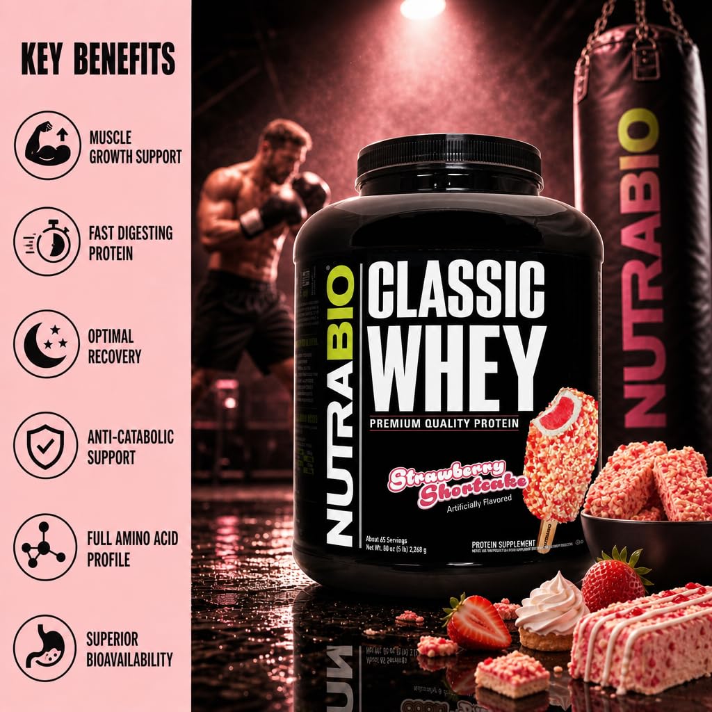 NutraBio whey protein for muscle recovery