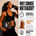NutraBio whey protein for muscle recovery
