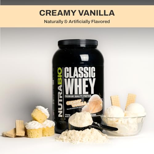 NutraBio whey protein for weight gain