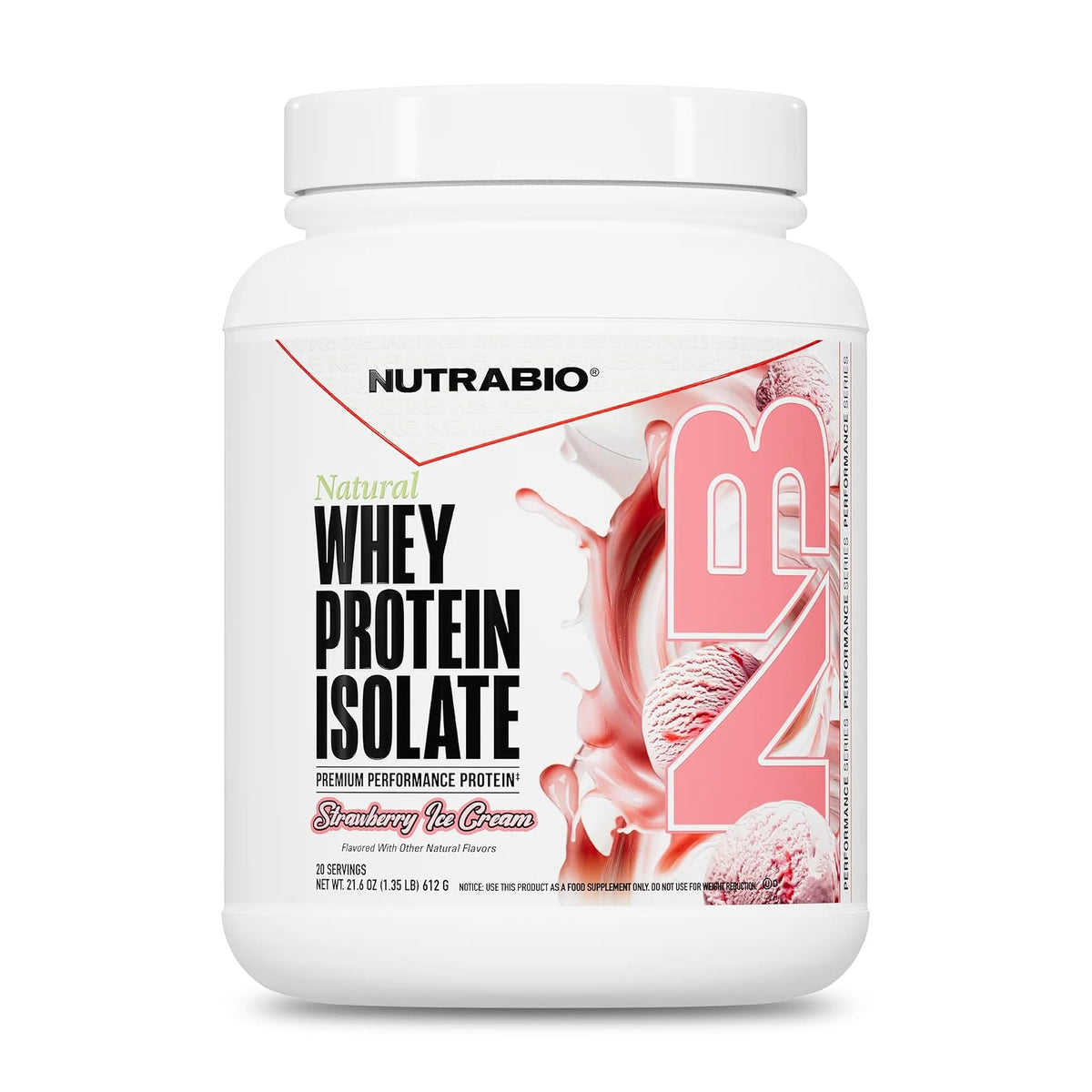 NutraBio whey protein isolate 25g