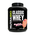 NutraBio whey protein strawberry flavour