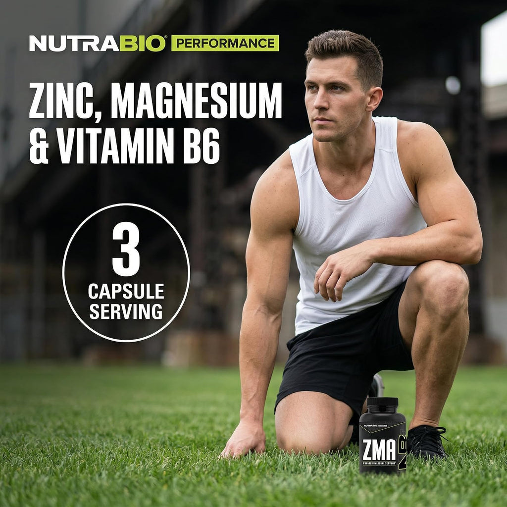 NutraBio ZMA capsules for athletes