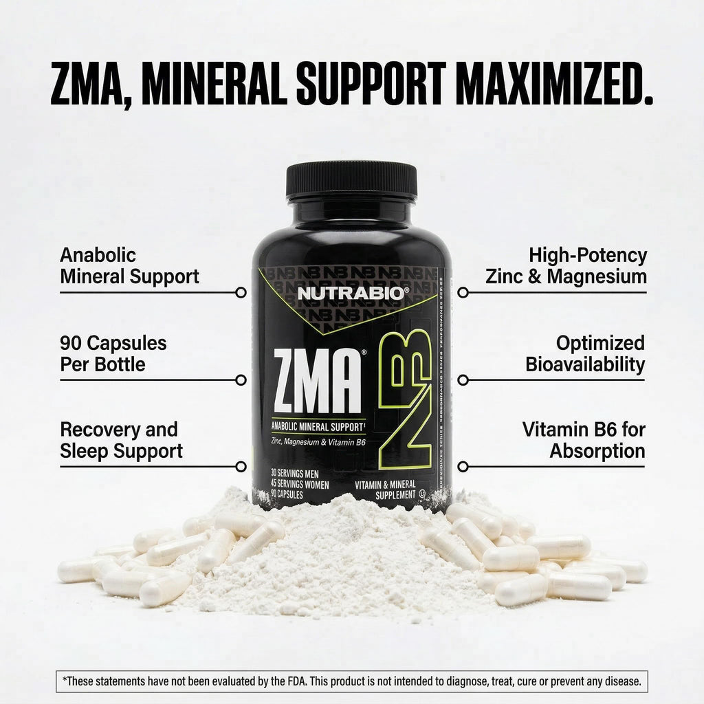 NutraBio ZMA for optimal performance