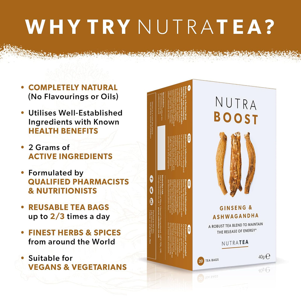 NutraBoost herbal detox tea bags