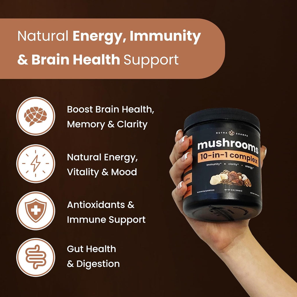 NutraChamps adaptogen powder for stress relief