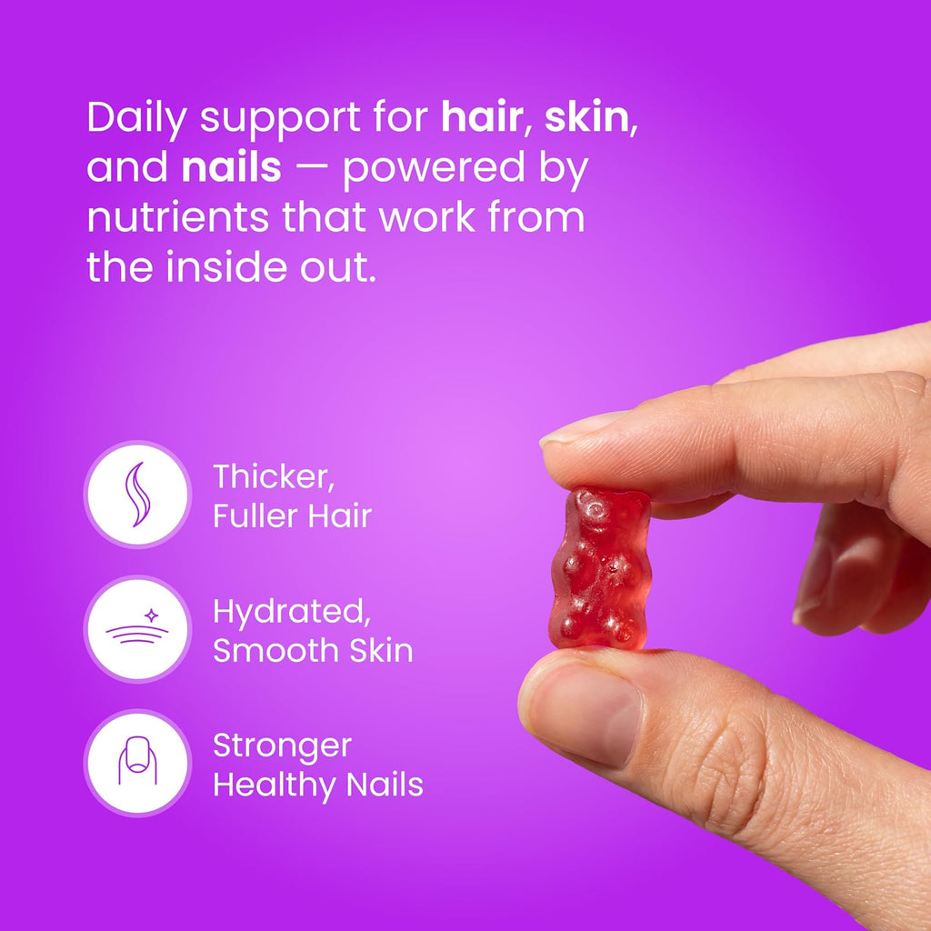 NutraChamps biotin gummies for radiant skin