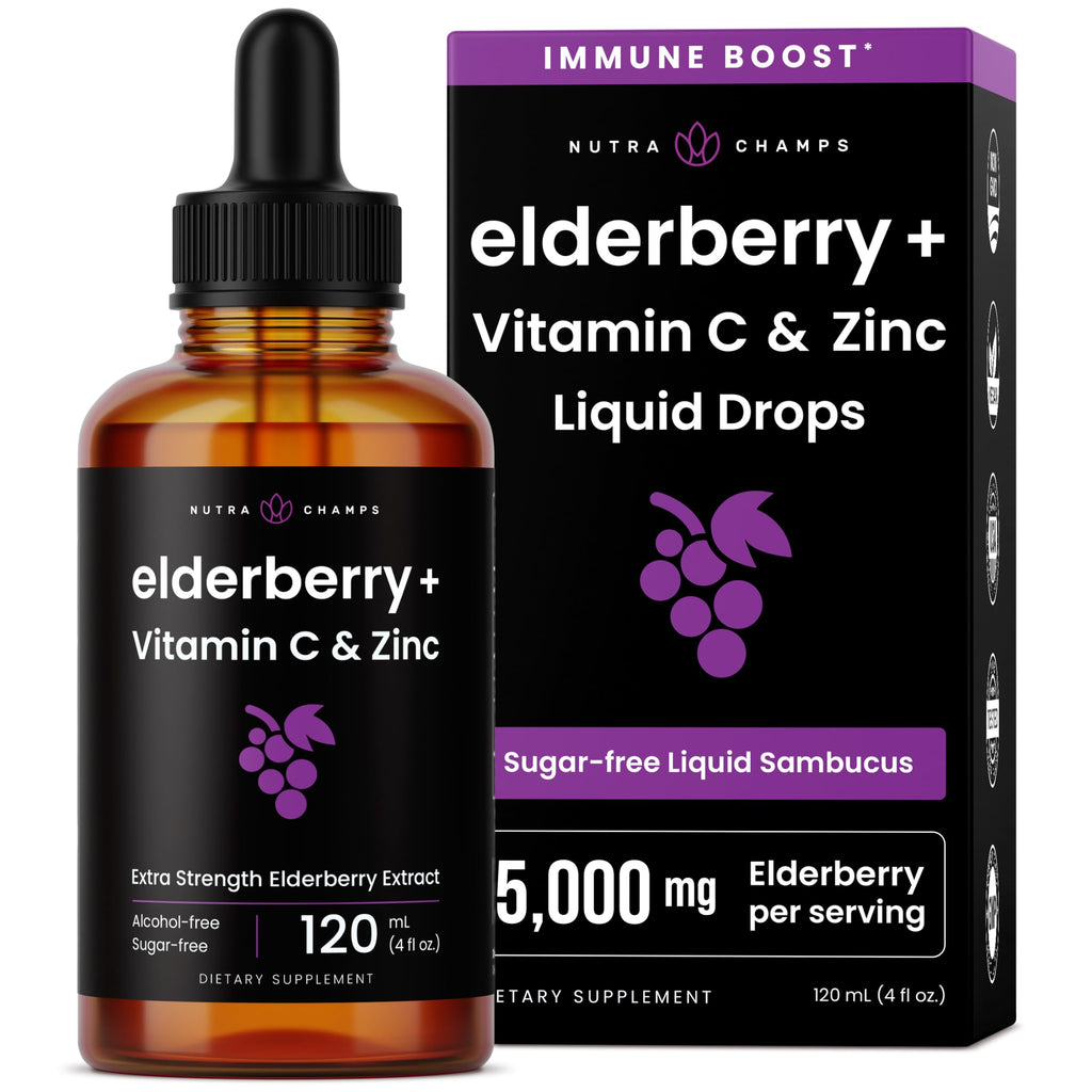 NutraChamps elderberry syrup for immunity
