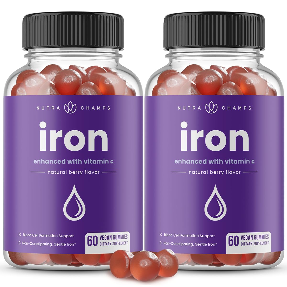 NutraChamps iron gummies for women