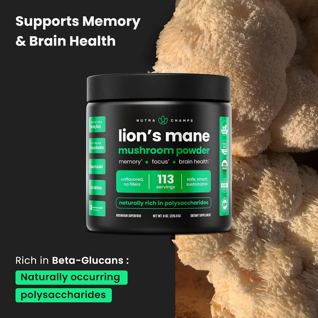 NutraChamps lion's mane for focus