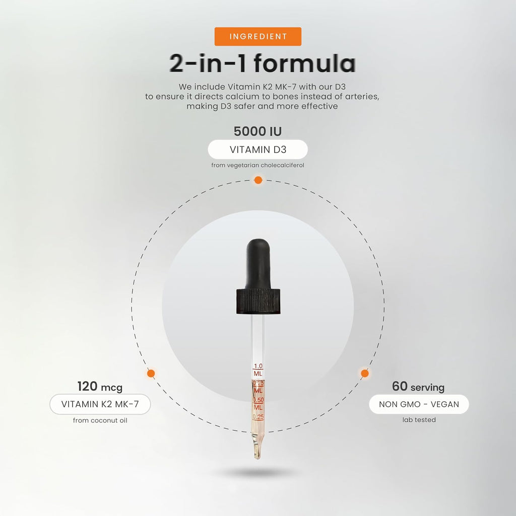 NutraChamps liquid vitamin D3 K2