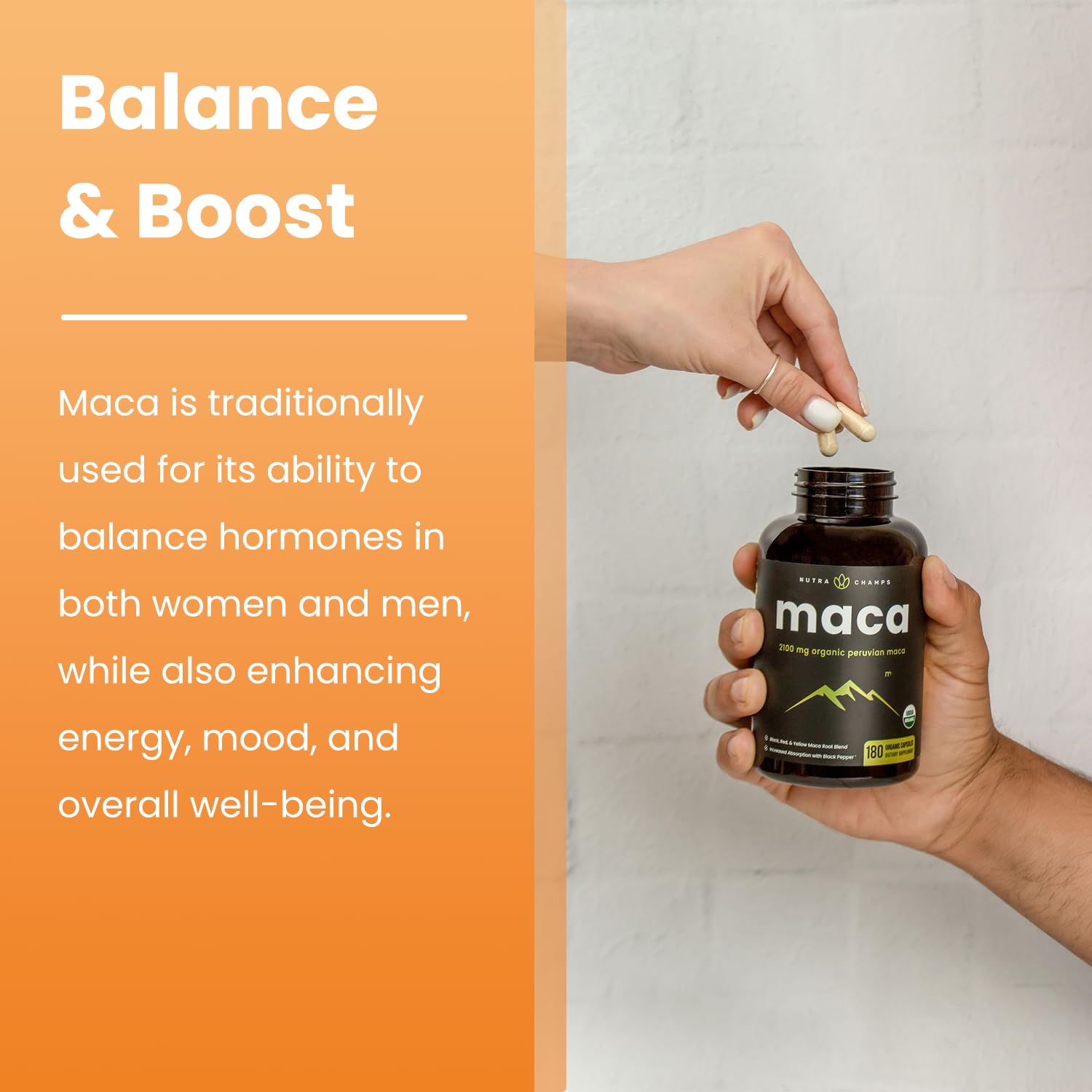 NutraChamps Maca Root for daily wellness