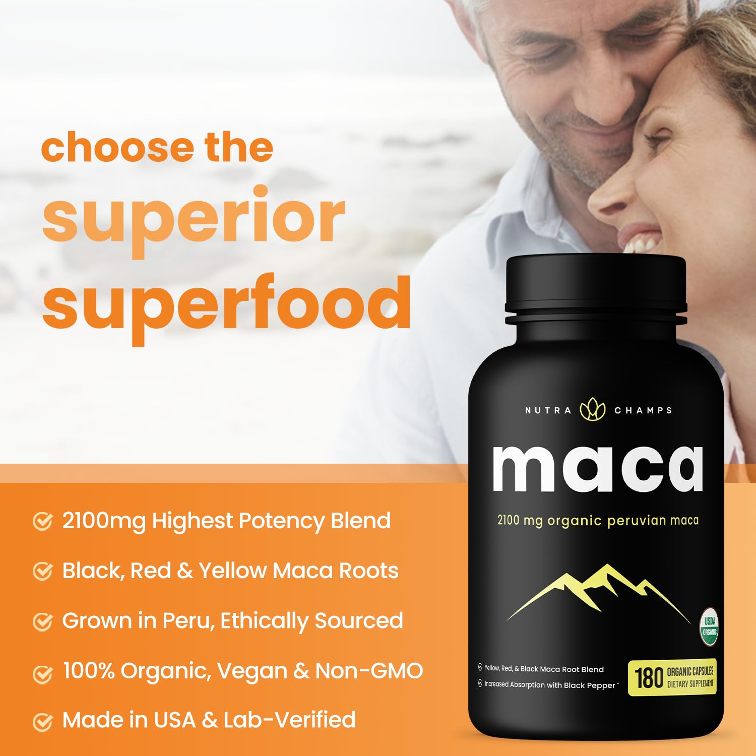 NutraChamps Maca Root supports stamina