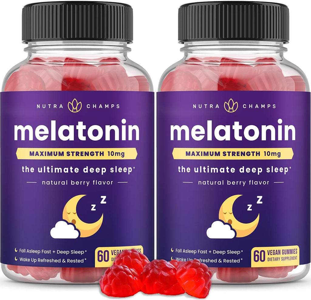 NutraChamps melatonin gummies for restful sleep