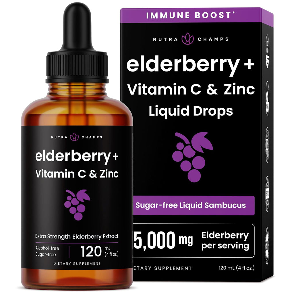NutraChamps organic elderberry syrup benefits