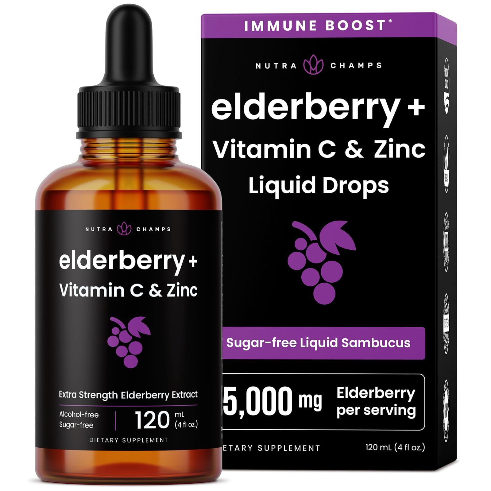 NutraChamps organic elderberry syrup benefits