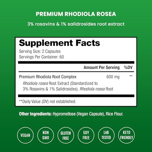 NutraChamps Rhodiola for mental clarity
