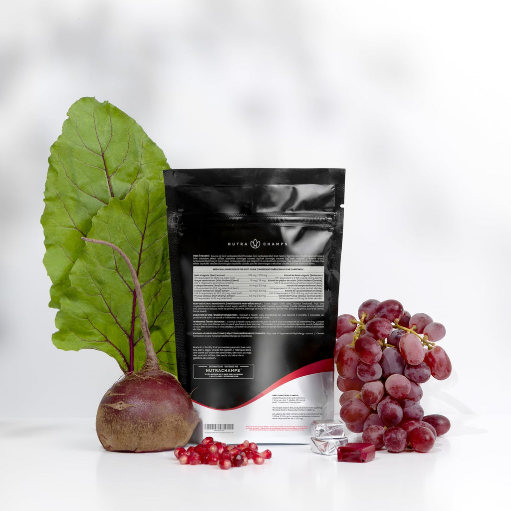 NutraChamps soft chews with beet root