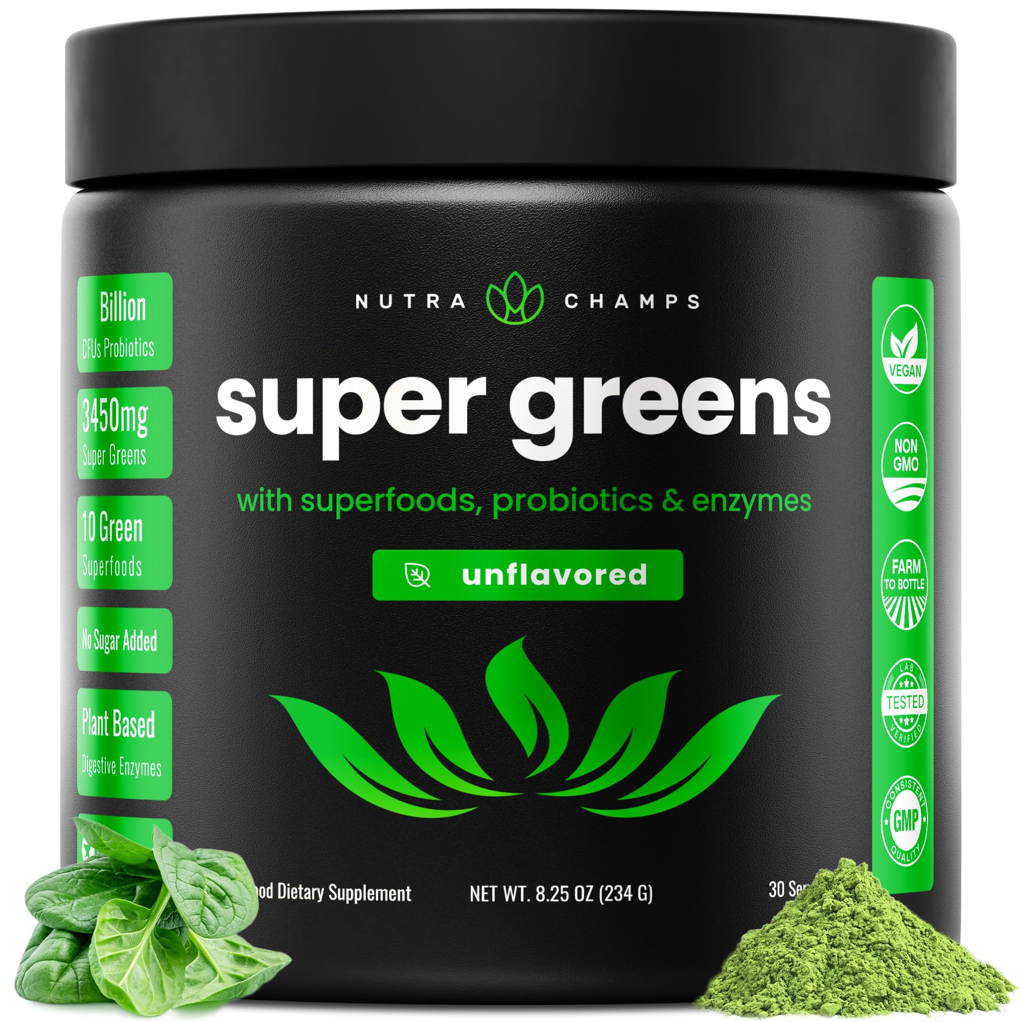 NutraChamps spirulina superfood blend