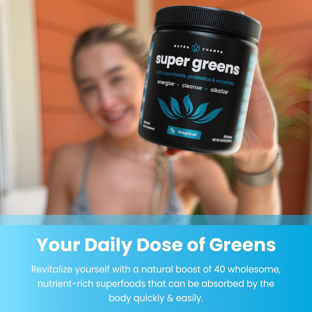 NutraChamps Super Greens natural detox