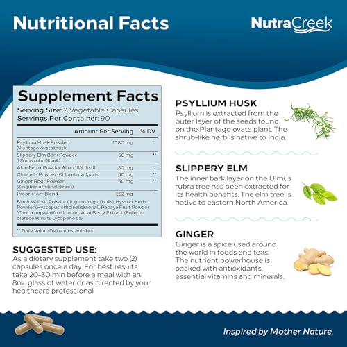 NutraCreek herbal psyllium complex capsules