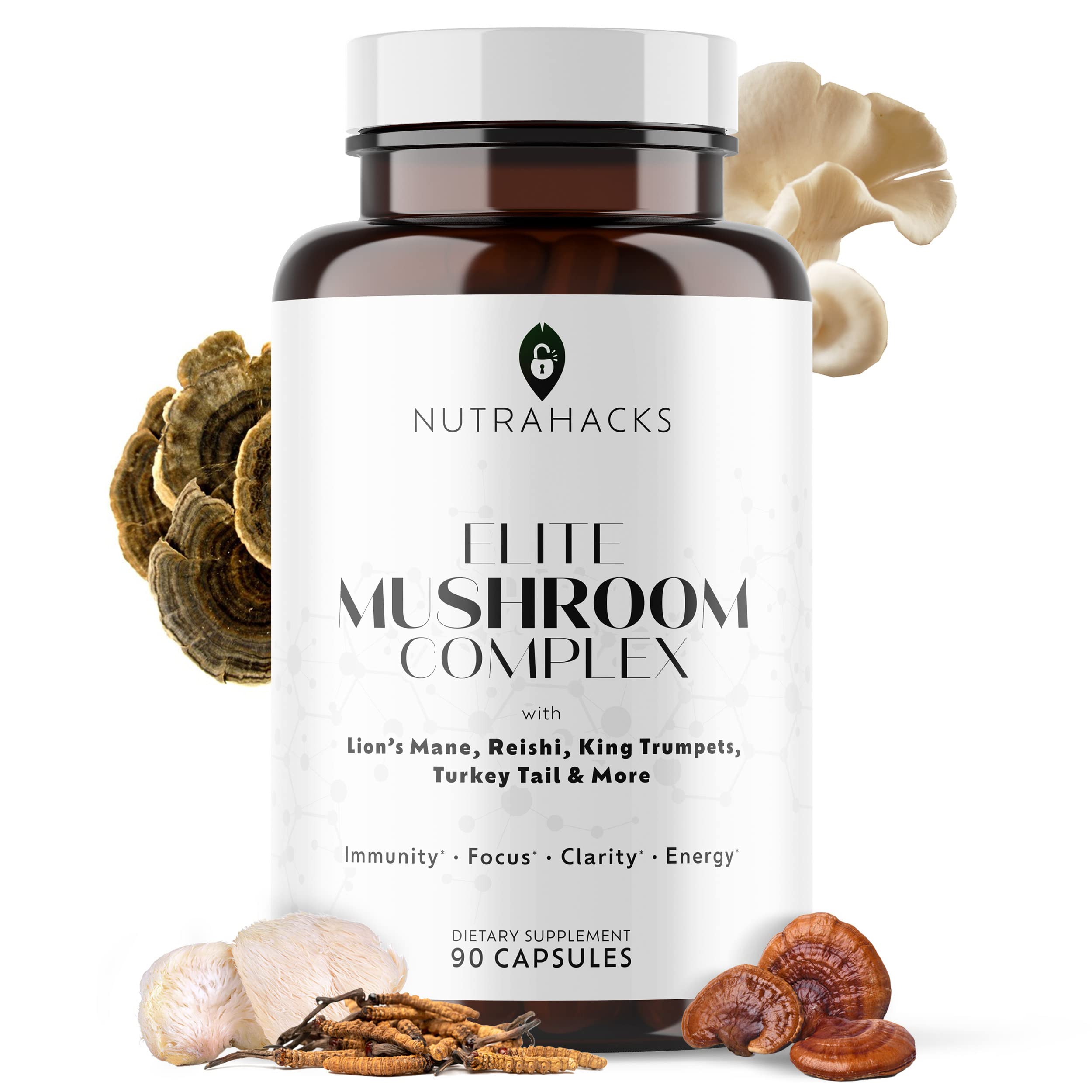 NutraHacks mushroom supplement for focus