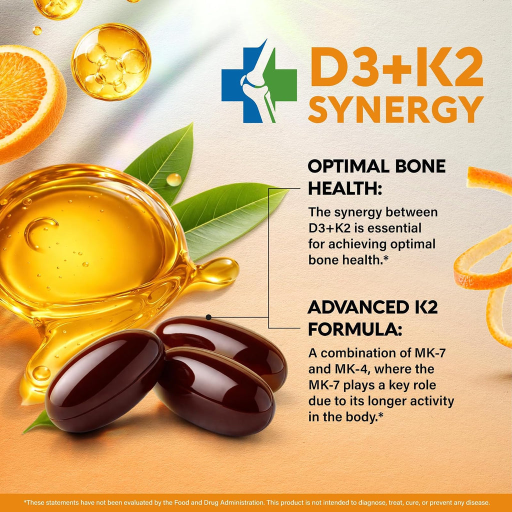 NutraHarmony Vitamin D3 K2 benefits