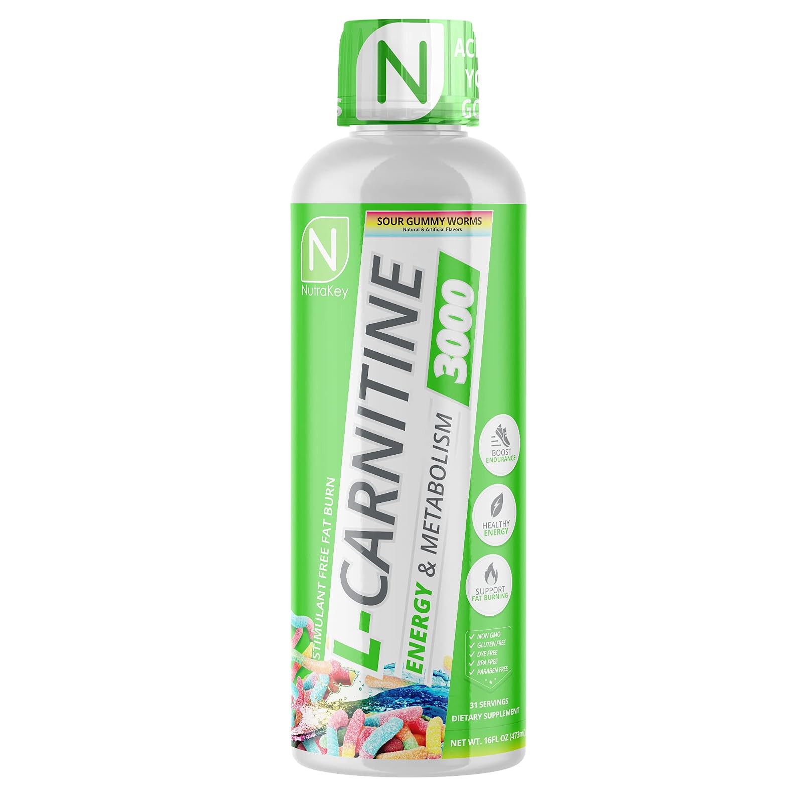 NutraKey L-Carnitine gummy worms