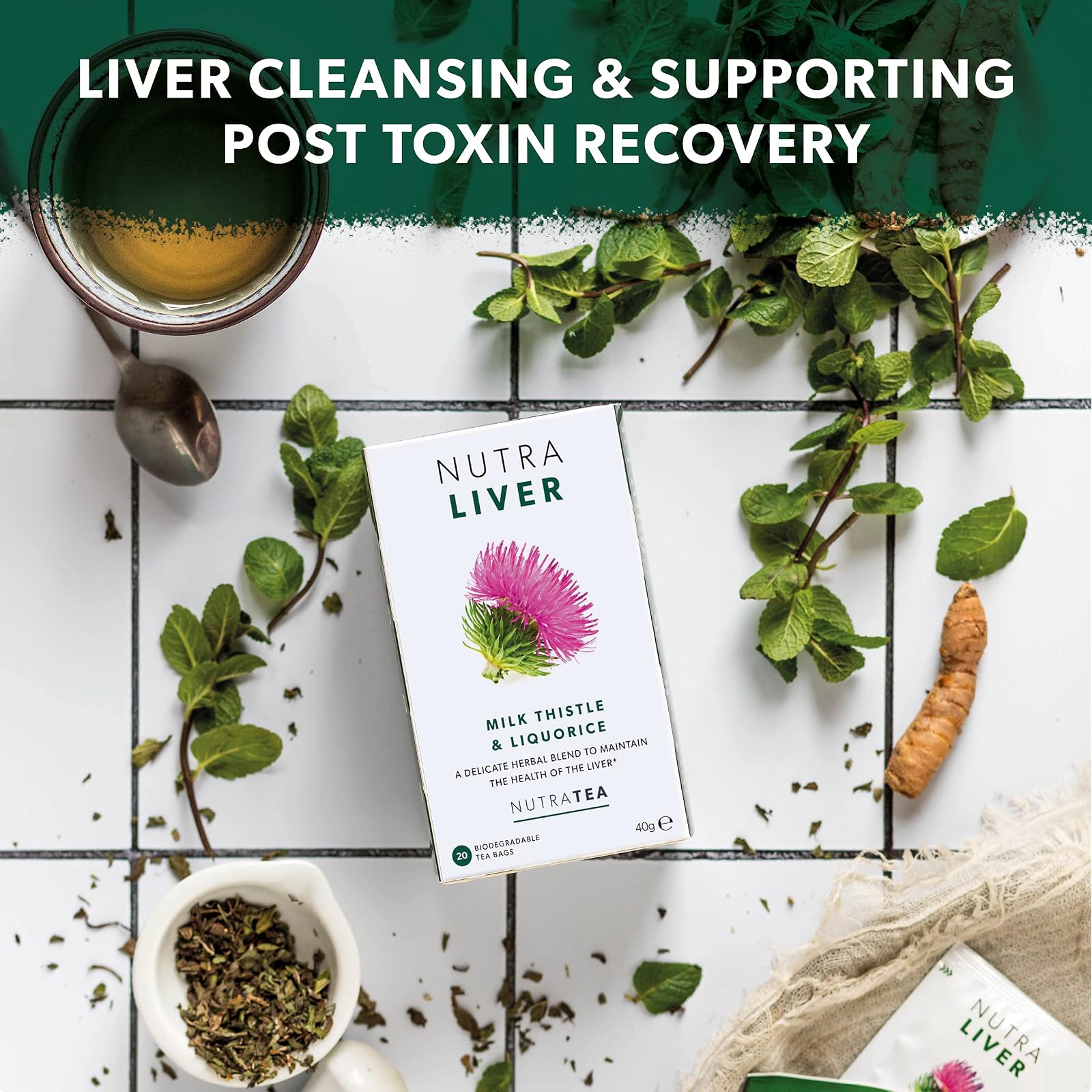 NUTRALIVER detox tea with herbs