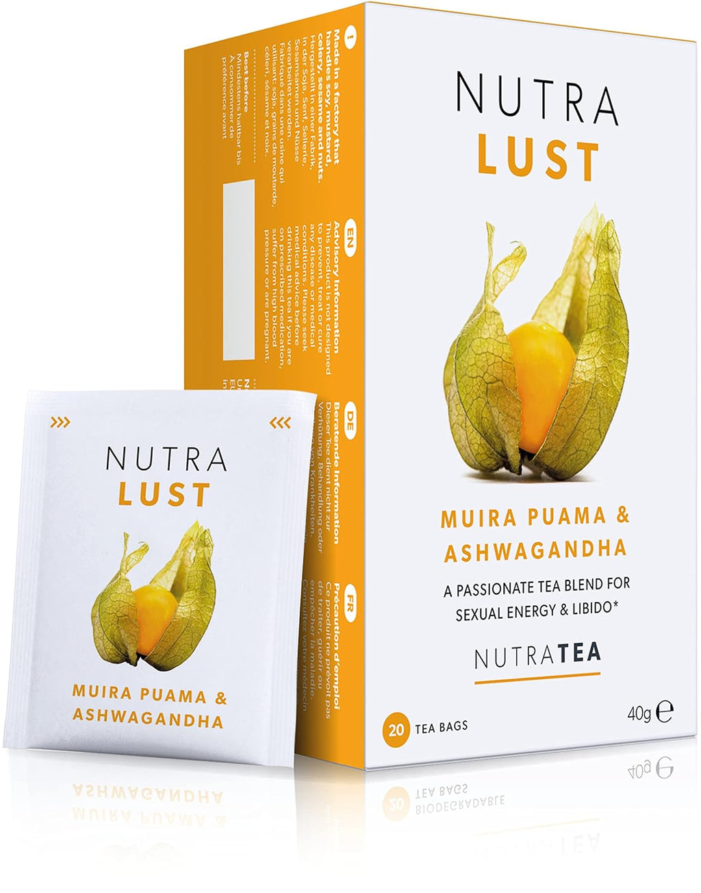 NutraLust herbal tea with Ashwagandha