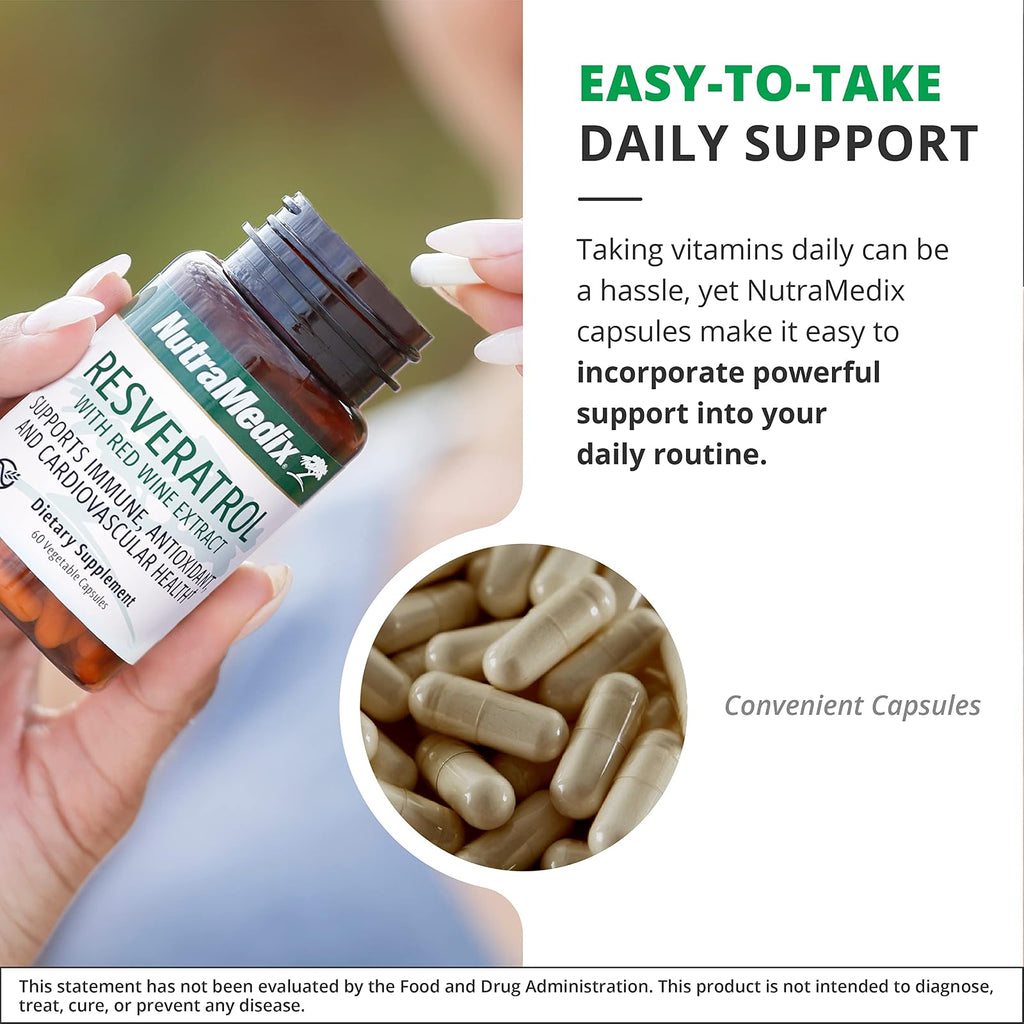 NutraMedix Resveratrol promotes overall wellness
