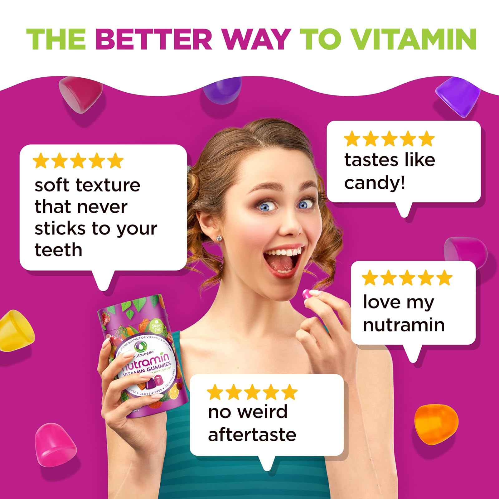 NUTRAMIN keto-friendly multivitamin gummies