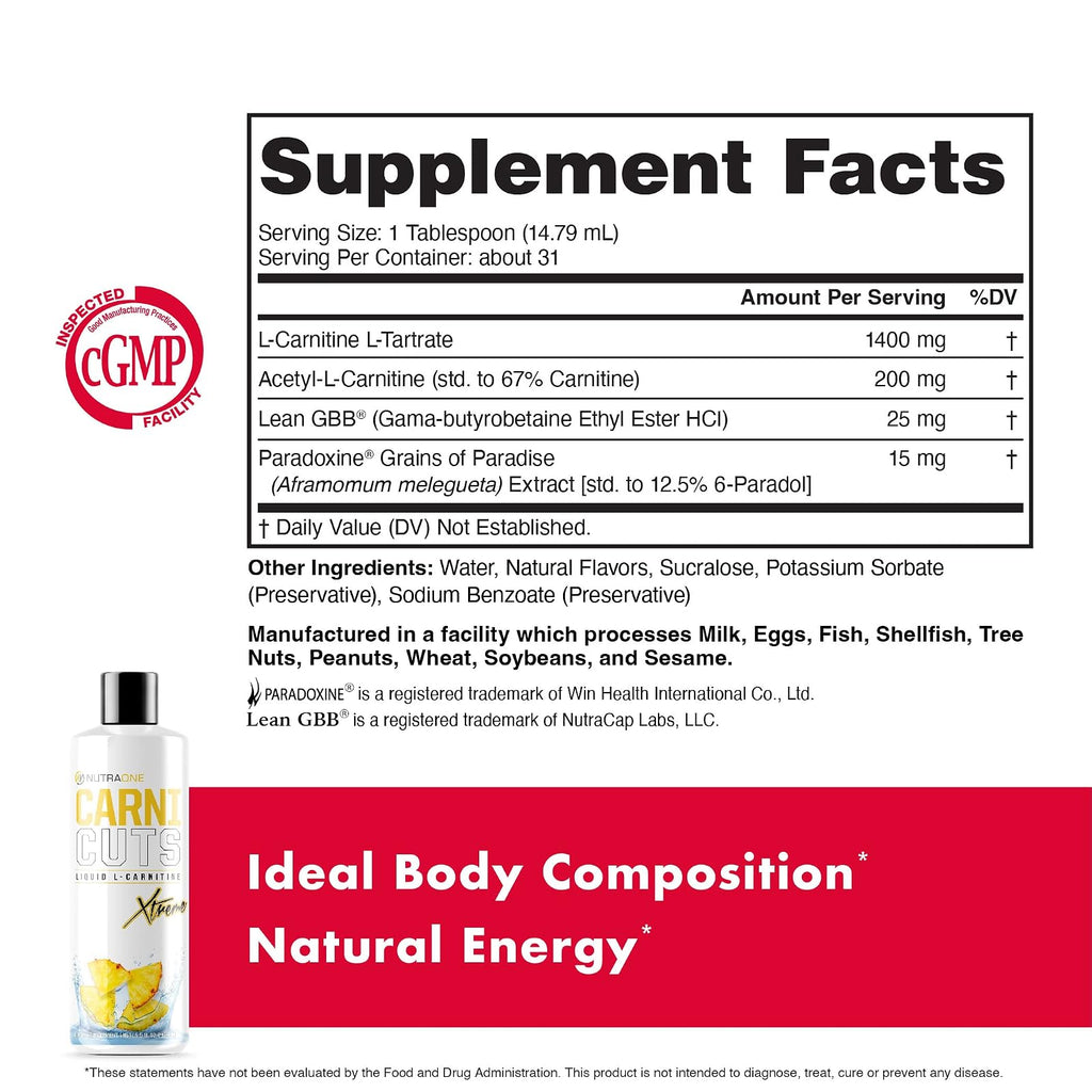 NutraOne CarniCuts energy booster