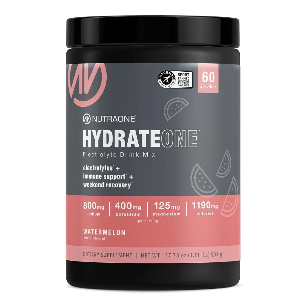 NutraOne HydrateOne watermelon drink mix