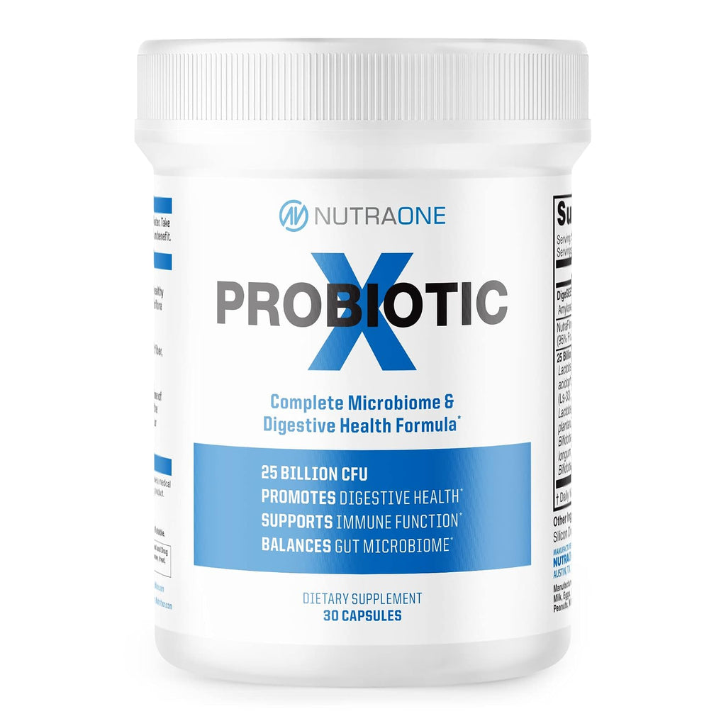 NutraOne ProbioticX digestive health capsules