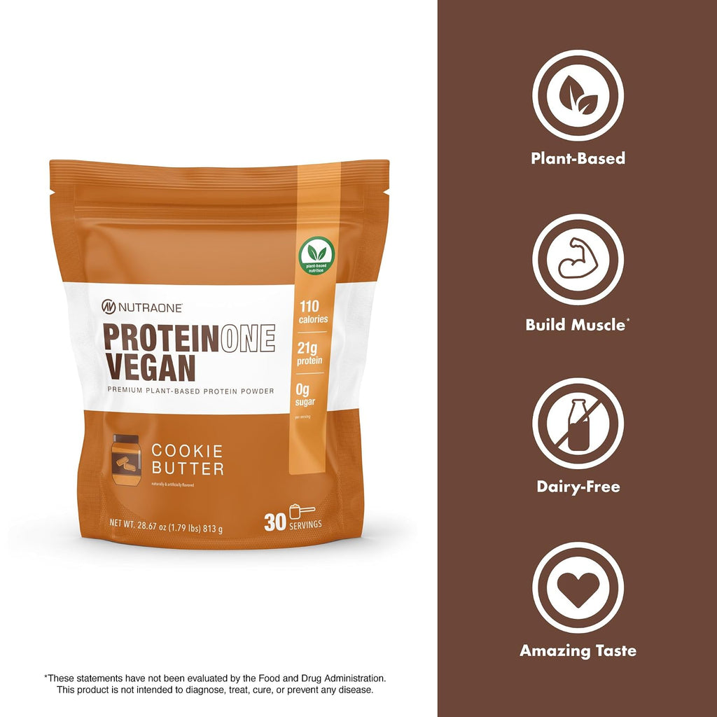 NutraOne ProteinOne vegan protein shake mix