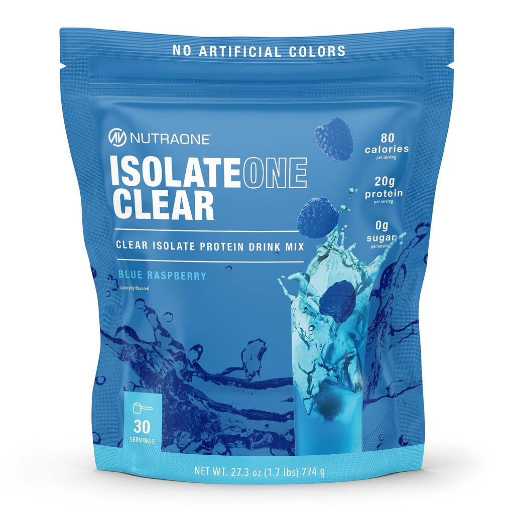NutraOne whey protein blue raspberry flavour