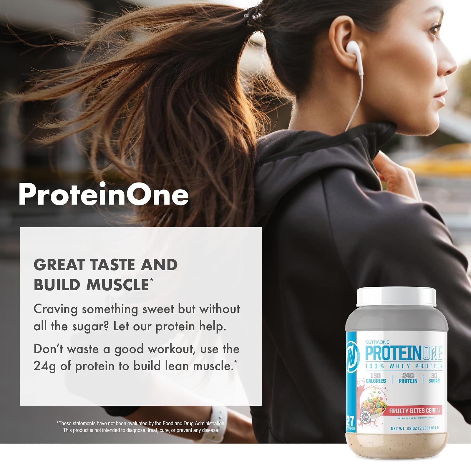 NutraOne whey protein convenient 2 LB size
