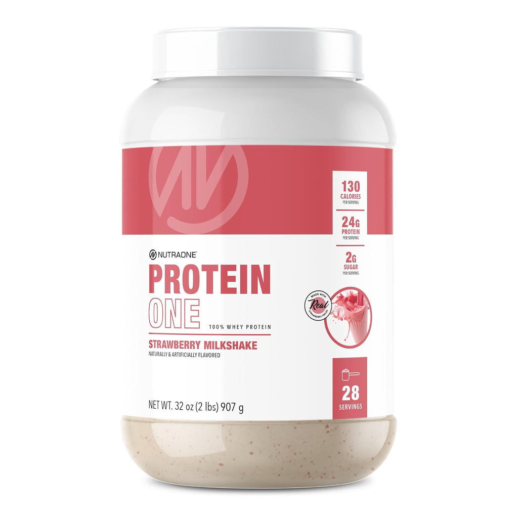 NutraOne whey protein strawberry flavour