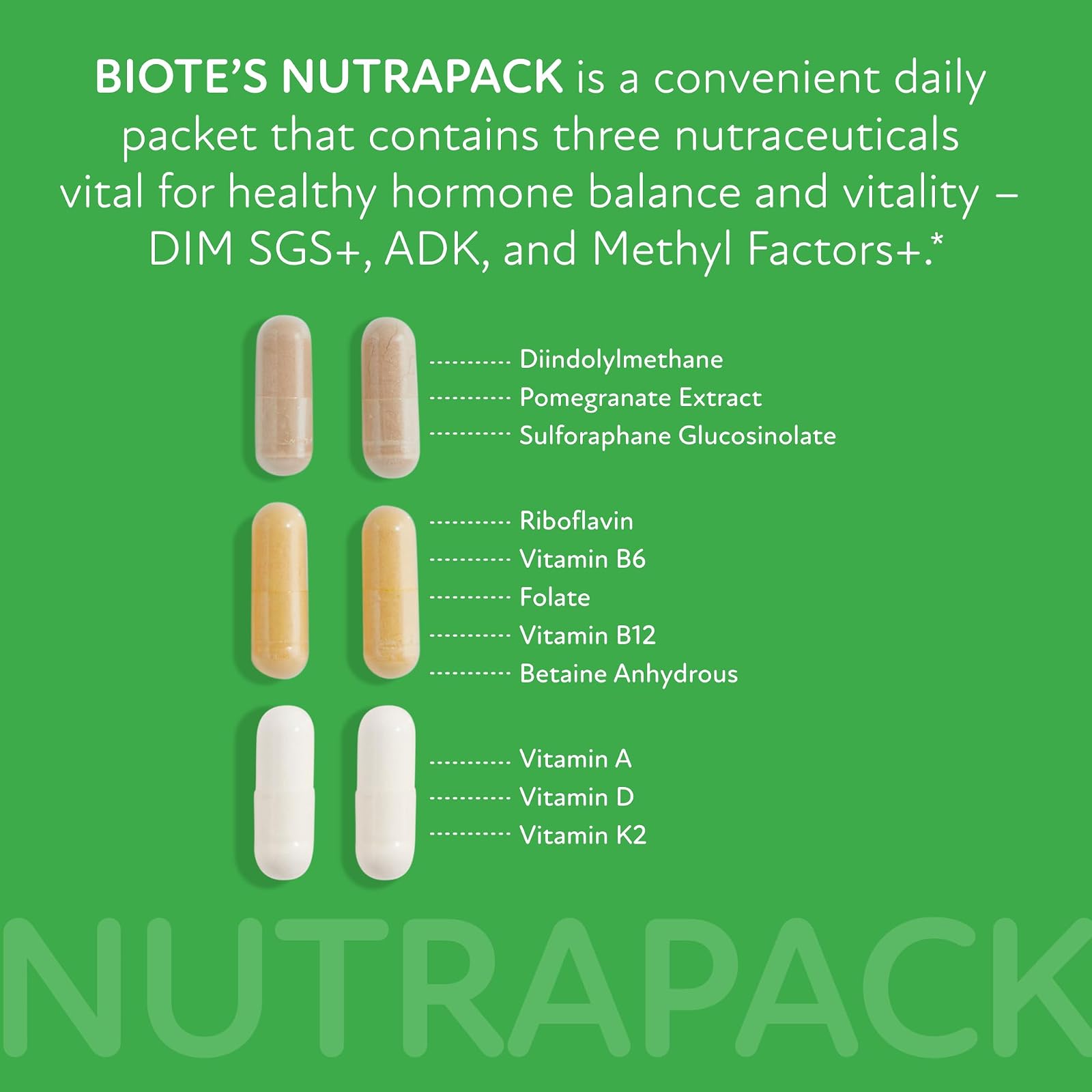 NutraPack multivitamin for women