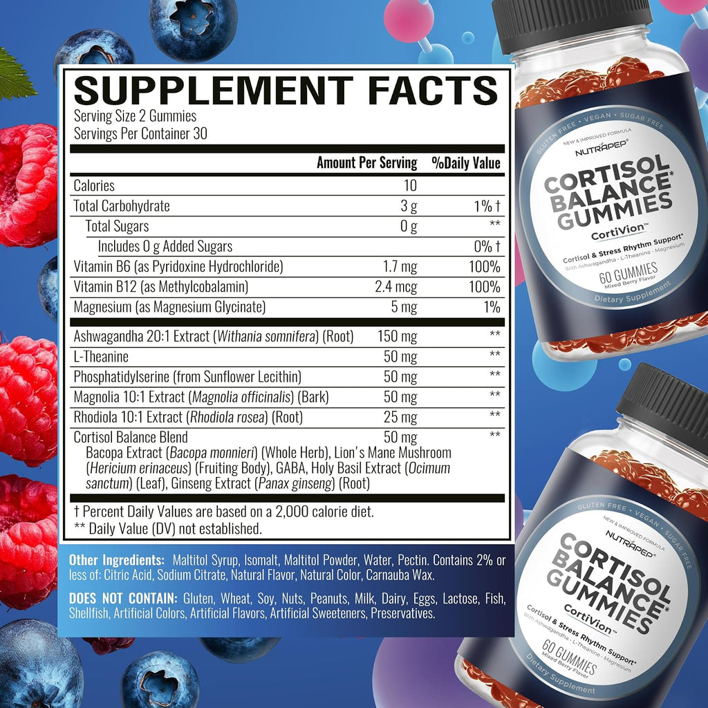 NutraPep 2-pack cortisol gummies