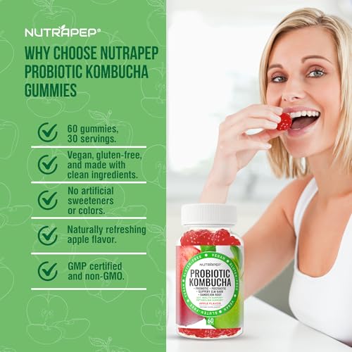NutraPep kombucha gummies for gut balance