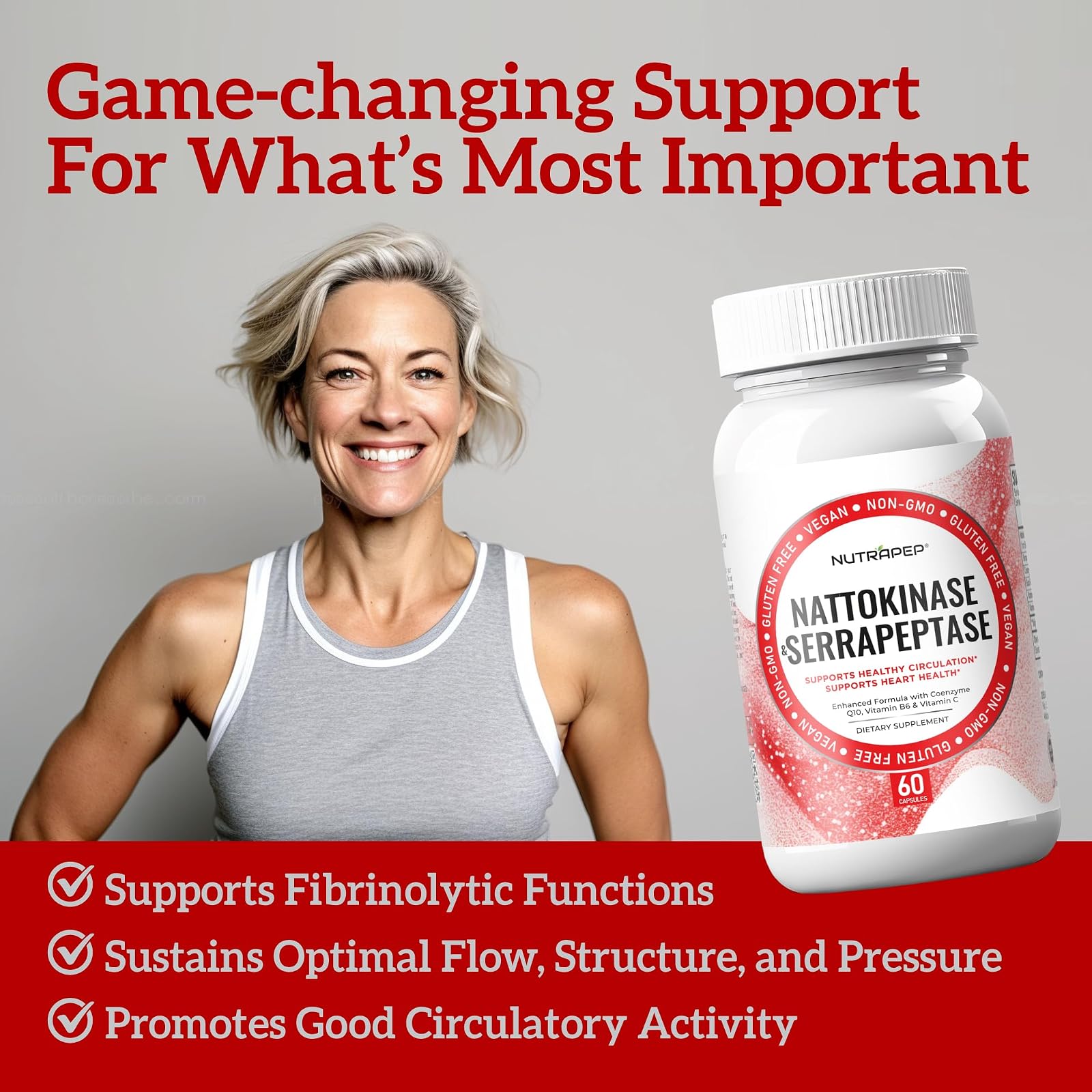 NutraPep nattokinase support for wellness