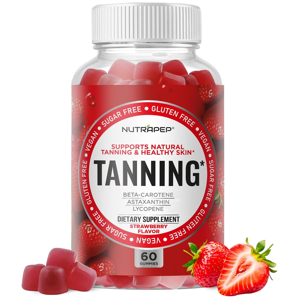NutraPep tanning gummies for bronzed skin