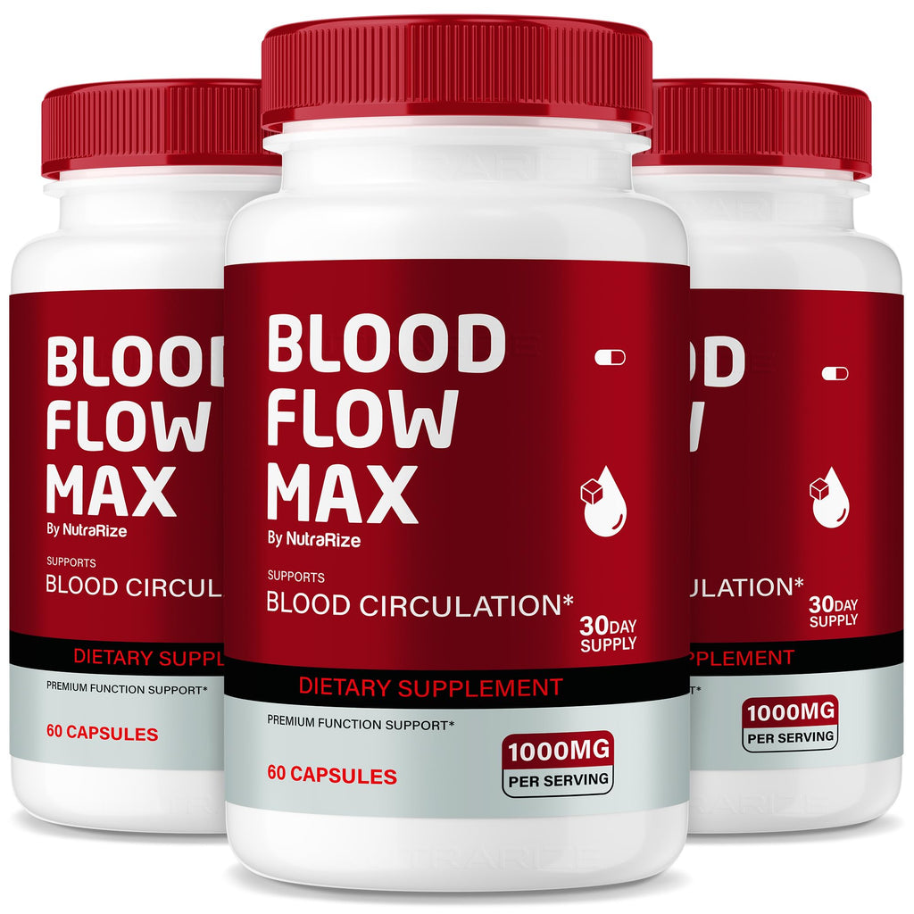 NutraRize Blood Flow Max capsules for circulation
