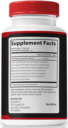 NutraRize MaxVirility 120 capsules
