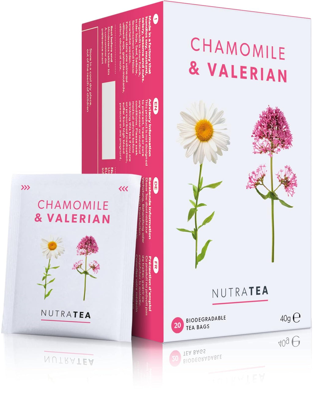 NutraTea chamomile bedtime tea bags