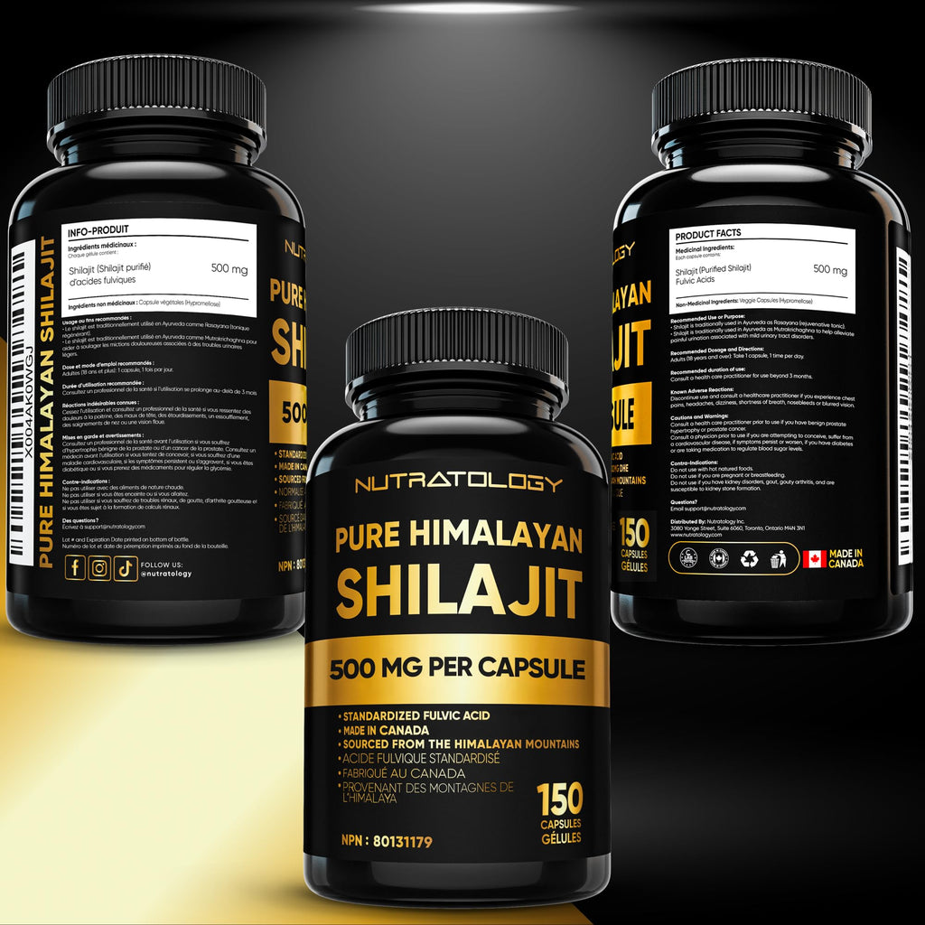 Nutratology shilajit for healthy aging